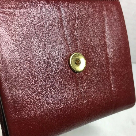 Buxton | Bags | Buxton Vtg Red Leather Kiss Lock Coin Purse Wallet ...